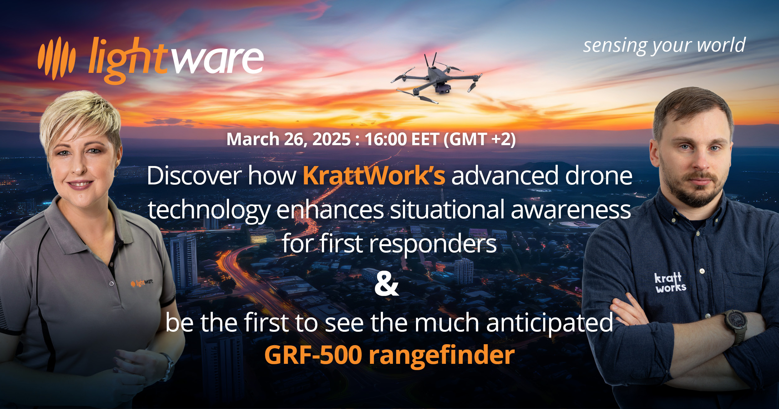 GRF-500 launch with Krattwork - LightWare LiDAR